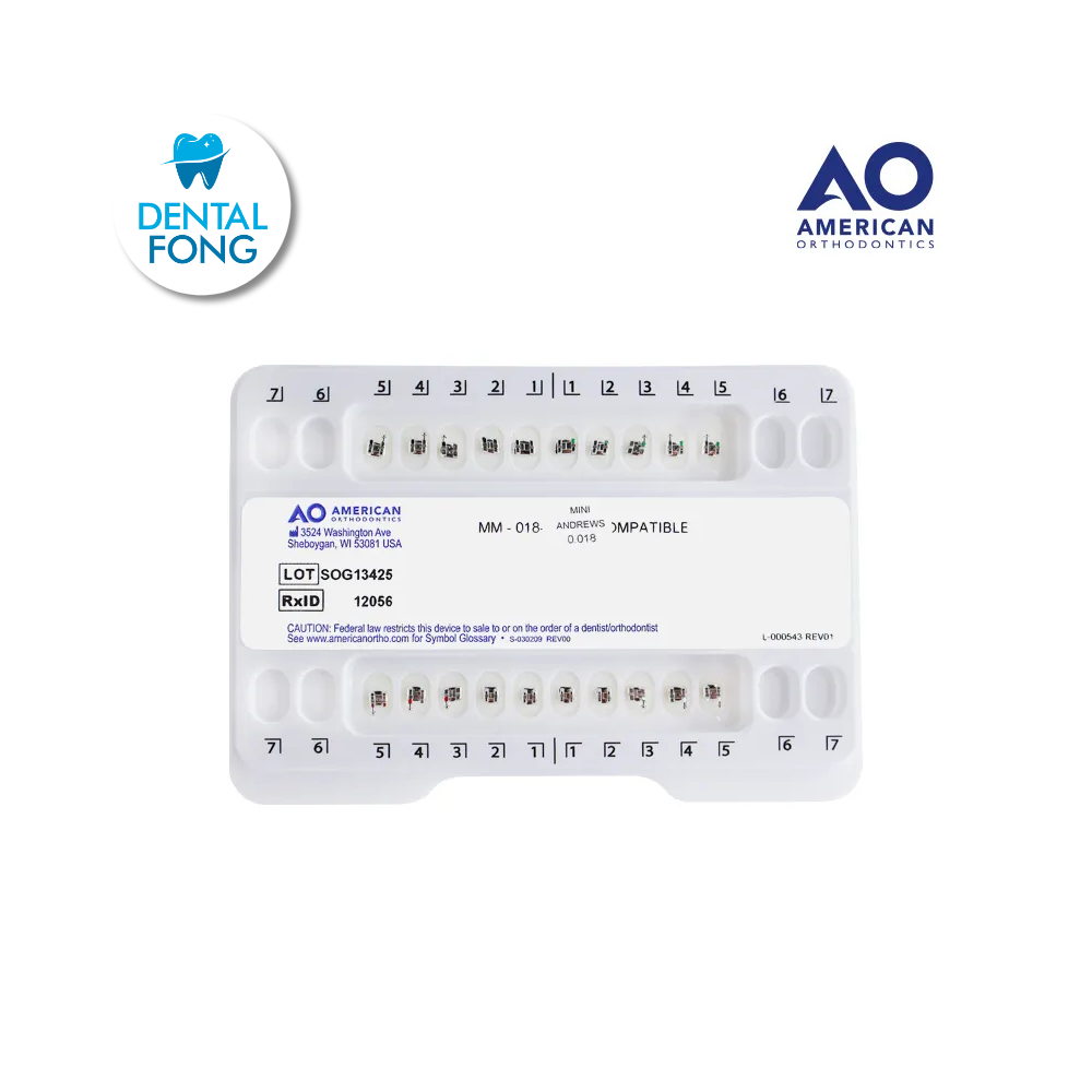 BRACKETS MINI ANDREWS .018 JGO. – Depósito Dental Fong - Beethoven