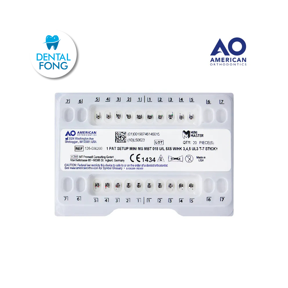 BRACKETS MINI MCLAUGHLIN .018 JGO. (MBT) – Depósito Dental Fong - Beethoven